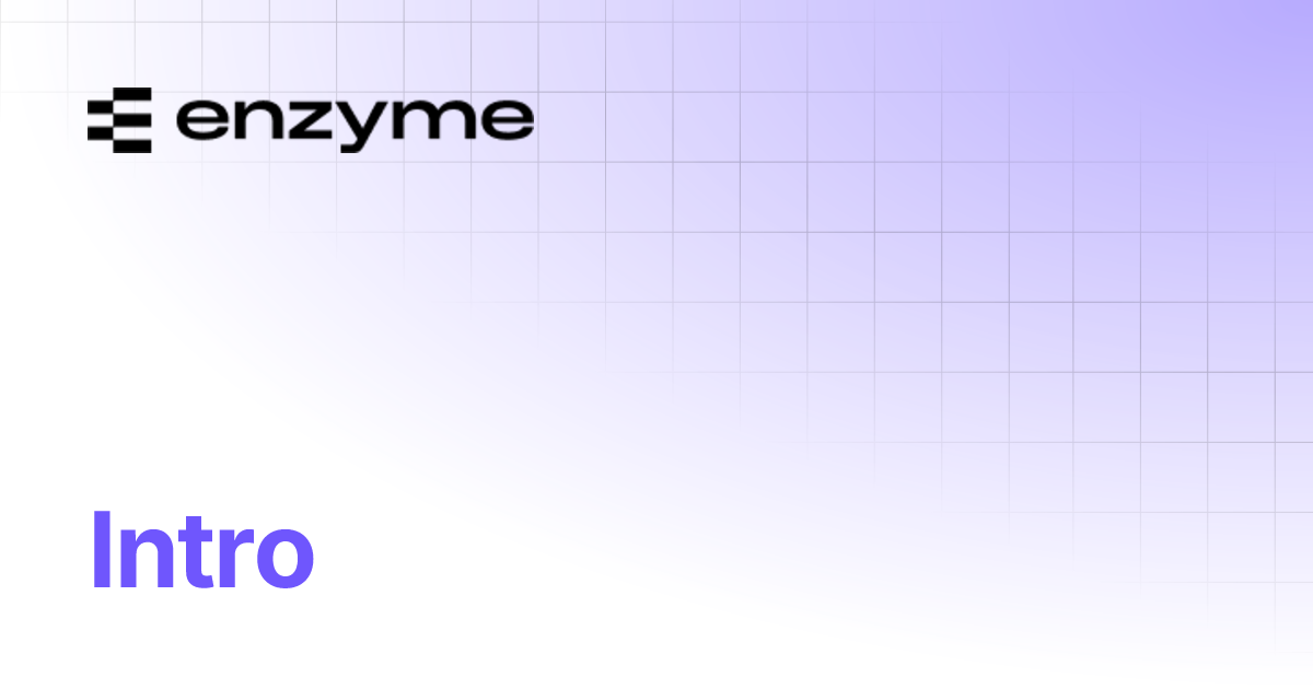 Intro | Protocol | Enzyme Documentation