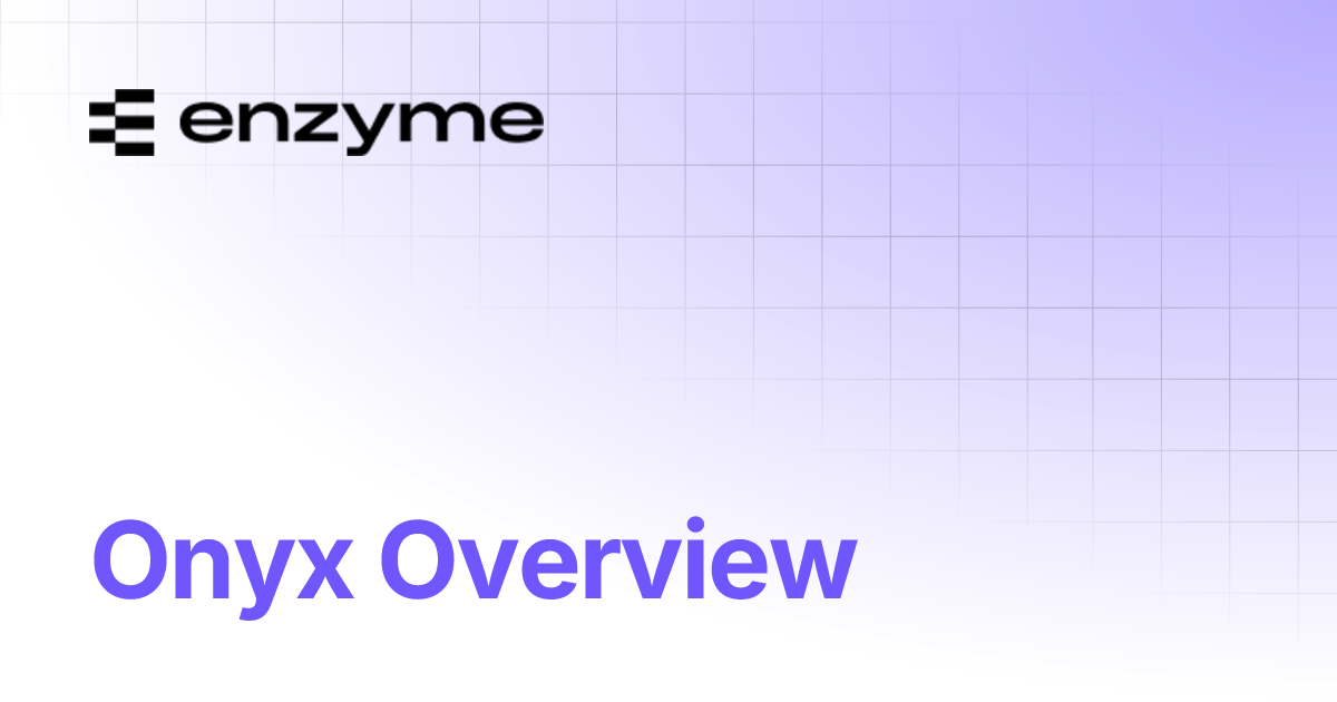 Onyx Overview | Protocol | Enzyme Documentation