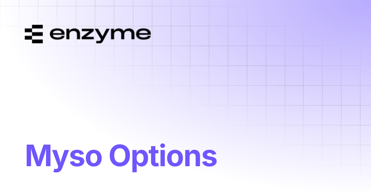 Myso Options | Enzyme Documentation